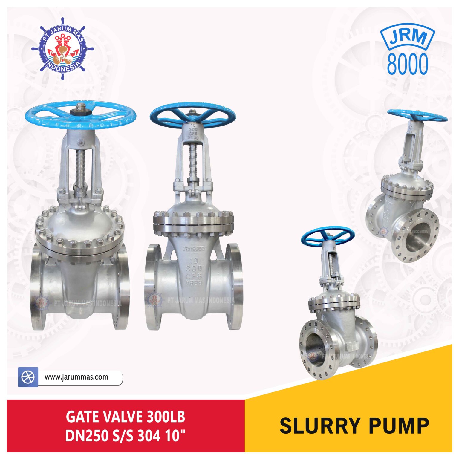 GATE VALVE 300LB DN250 S/S 304 10" - PT Jarum Mas Indonesia - General ...