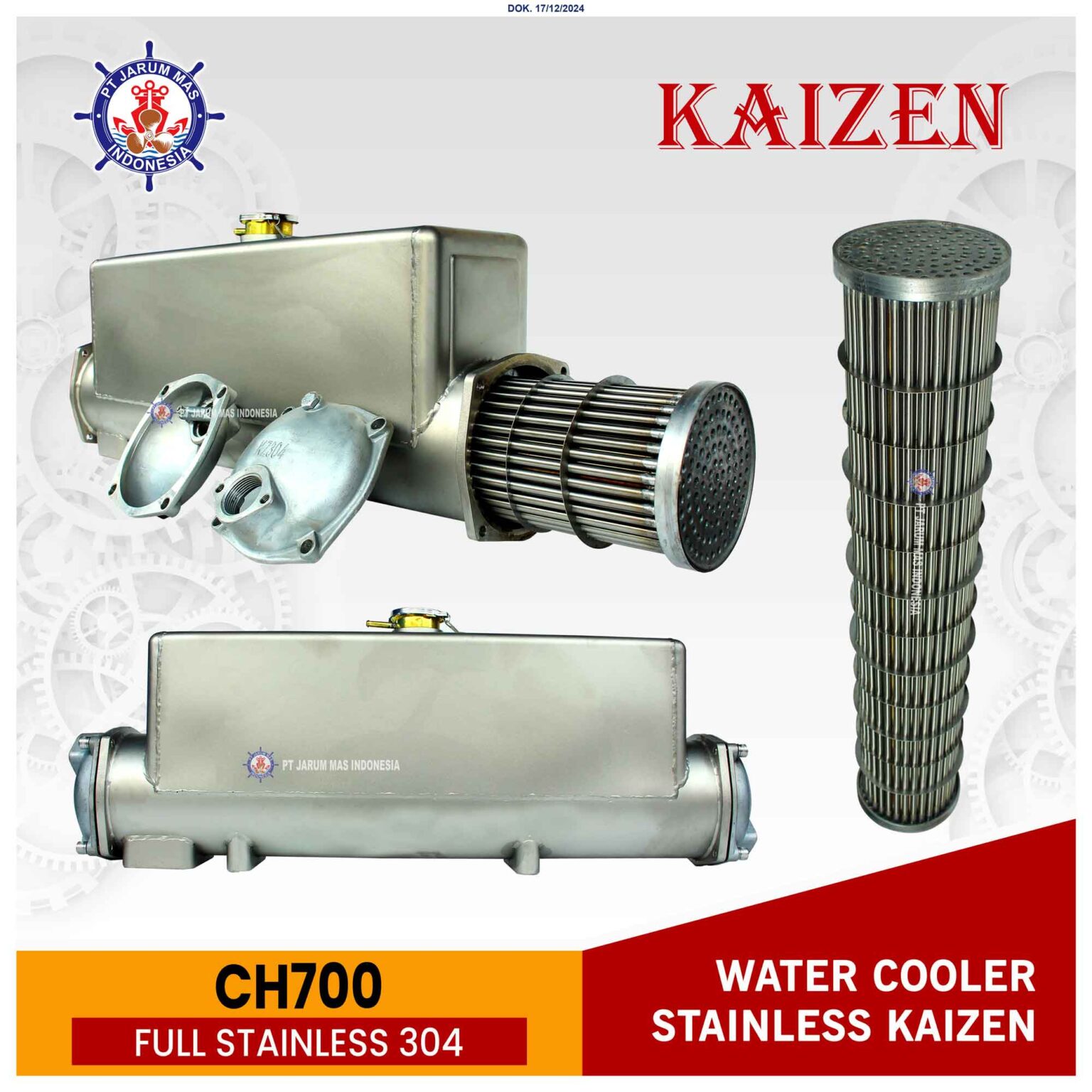 WATER COOLER CH700 FULL STAINLESS 304 KAIZEN - PT Jarum Mas Indonesia ...